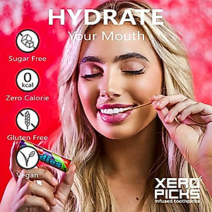 Xero Picks - Infused Flavored Toothpicks for Long Lasting Fresh Breath - Variety Packs (Candies, 5 Pack)
