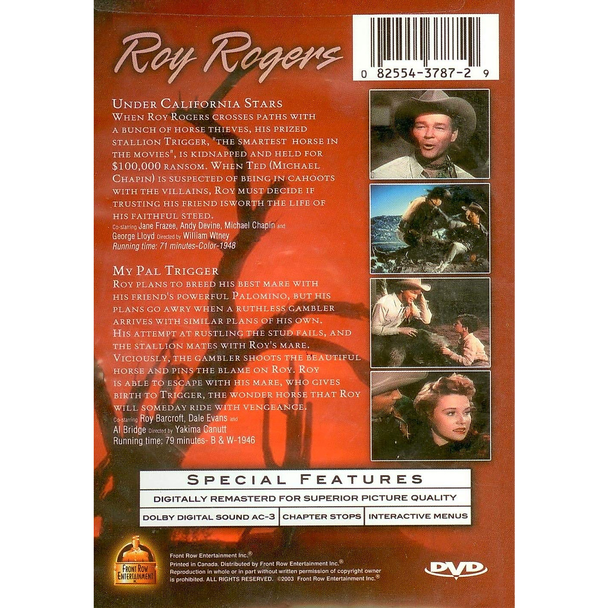 Roy Rogers in Under California Stars and My Pal Trigger (Digitally Remastered)