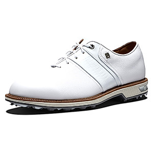 FootJoy Men's Premiere Series-Packard Golf Shoe, White/White, 9.5 Wide