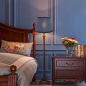 Lamp Shades Set of 2, Double Royal Style Foldable Medium, ALUCSET Fabric Lamp Shades for Table Lamps Lamp Shades for Floor Lamps, Spider, 2 Packs