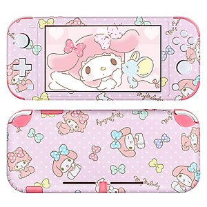 DLseego Switch Lite Skin Cute Animals Pattern Full Wrap Skin Protective Film Sticker Design for Switch Lite-Melody