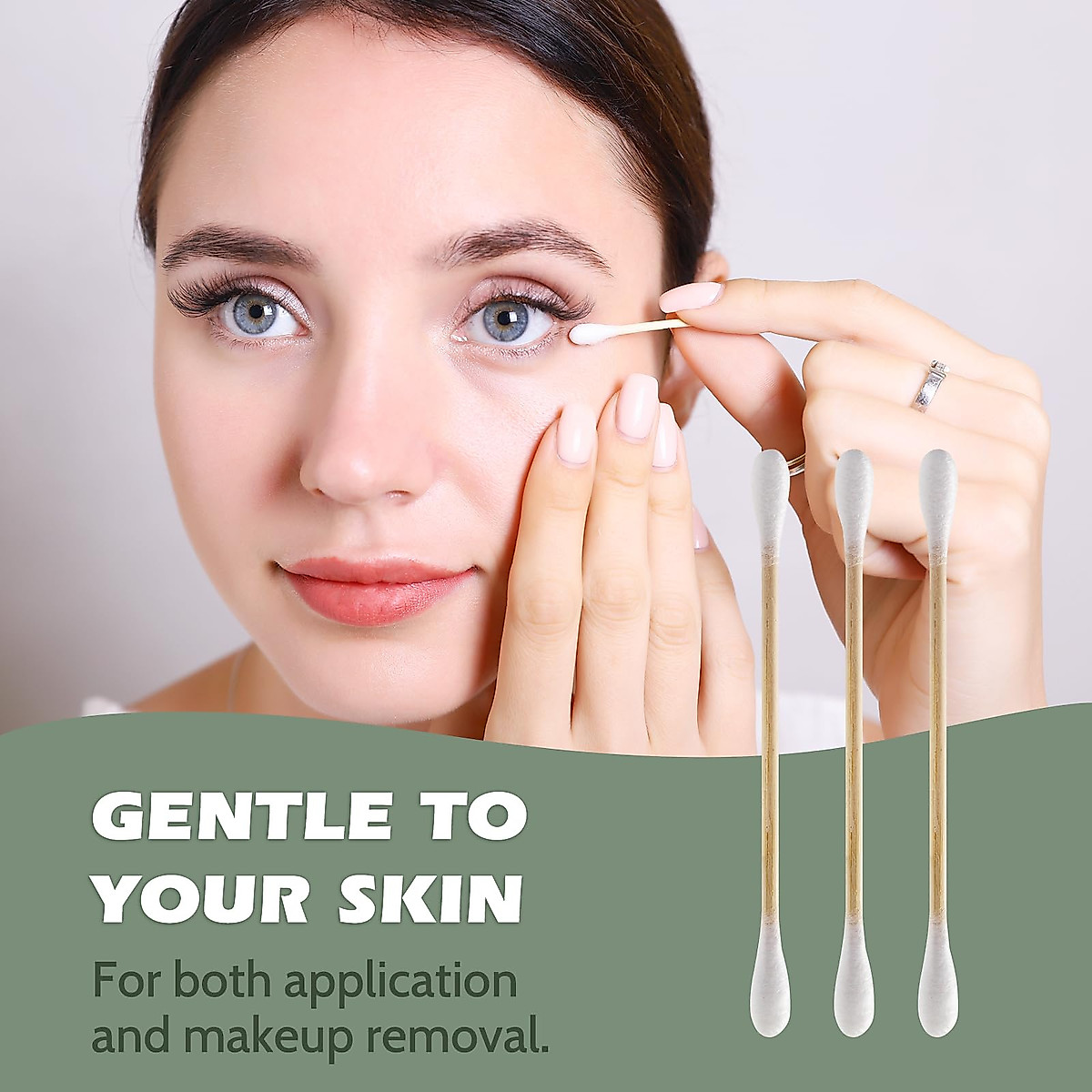 Bamboo Cotton Swabs - 500 Count - FSC Certified and PETA Approved, Eco Friendly Double Tips, Plastic Free Ear Sticks, All Natural 100% Biodegradable Organic Cotton buds by Isshah