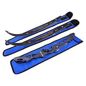 SHARROW Archery Bow Limb Sleeve and Recurve Bow Riser Protective Bag for Recurve Hunting Bow Accessory (Blue)