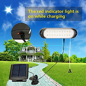 Eastcolor Solar Pendant Light Waterproof IP65 Outdoor Light Hanging Solar Lamp for Garden Patio Home Shed Camp Greenhouse Garage Hanging Porch Gazebo