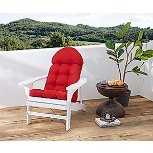 Enipate Adirondack Chair Cushions Set of 4, Weather Resistant Patio Chair Cushion for Adirondack, Thicken Outdoor Seat Pads High Back Rocking Chair Cushion