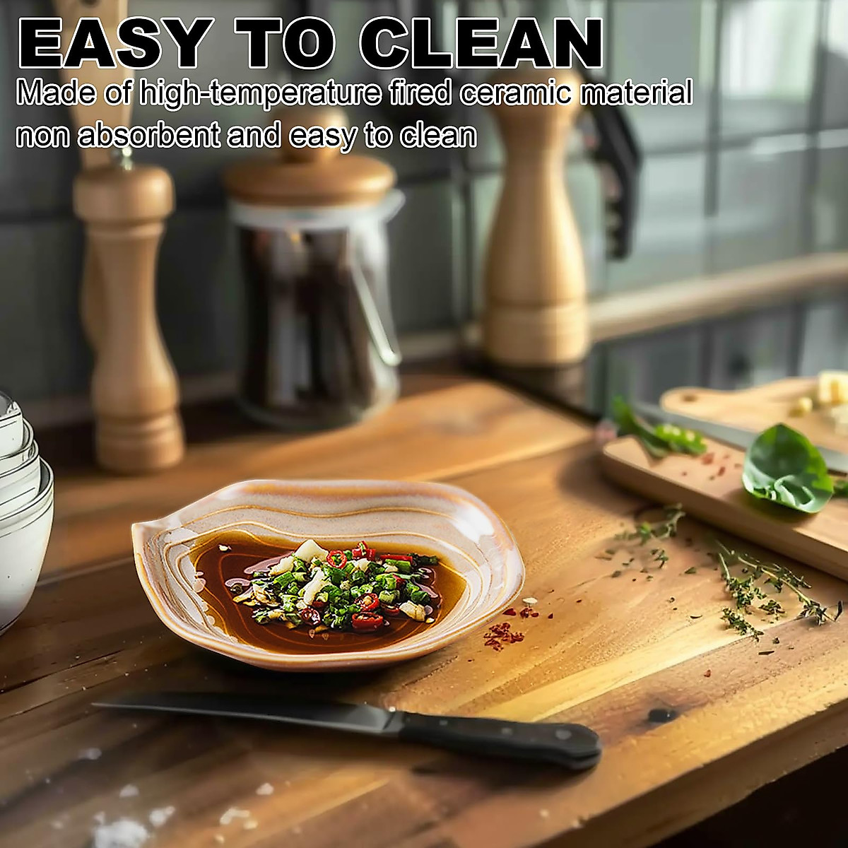 3 Pack Spoon Rest for Stove Top, 5.7” Ceramic Spoon Holder for Stove, Heat-Resistant Spoon Rest for Kitchen Counter Spoons Spatulas Ladles (Blue Khaki White)