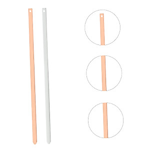 Lurrose 1 Set Zinc Anode Copper Plate Copper Zinc Electrode Strip Zinc Tablets