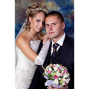 6 Pack Crystal Flower Headbands Faux Pearl Rhinestones Hairbands Headdress Wedding Party Hair Hoop Band Hairband Beaded Headbands Gold Sliver Metal Headbands Hair Accessories for Women Girls Teens