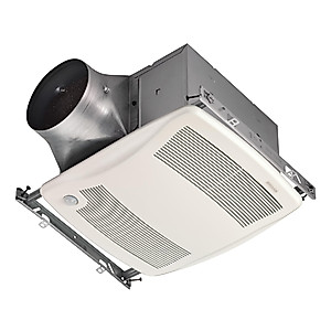 Broan-Nutone ZB80M ULTRA GREEN™ Multi-Speed Motion-Sensing Ventilation Fan, Ceiling Room-Side Installation Bathroom Exhaust Fan, ENERGY STAR® Certified, <