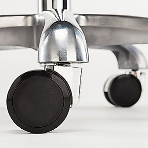 DR.LOMILOMI Extra-Wide Seat Rolling Swivel Clinic Medical Salon Stool Chair with Memory Foam 502