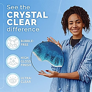 Craft Resin 1 Gallon Epoxy Resin Kit - Crystal Clear Epoxy Resin Kit & Hardener for DIY Art, Mold Casting, Jewelry Making, Coasters, Table Top, Countertop Coating - Food Safe, Heat & UV Resistant