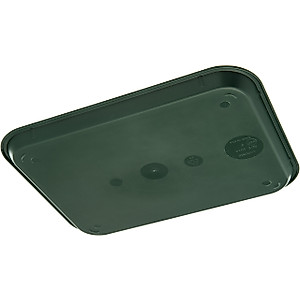 CFS CT101408 Cafe Standard Plastic Cafeteria/Fast Food Tray, NSF Certified, BPA Free, 14" Length x 10" Width, Forest Green (Pack of 24)