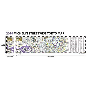Streetwise Tokyo Map - Laminated City Center Street Map of Tokyo, Japan (Michelin Streetwise Maps)