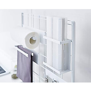 Yamazaki Home Grid Panel Organizer and Accessories-Wall Storage Decor, One Size, White