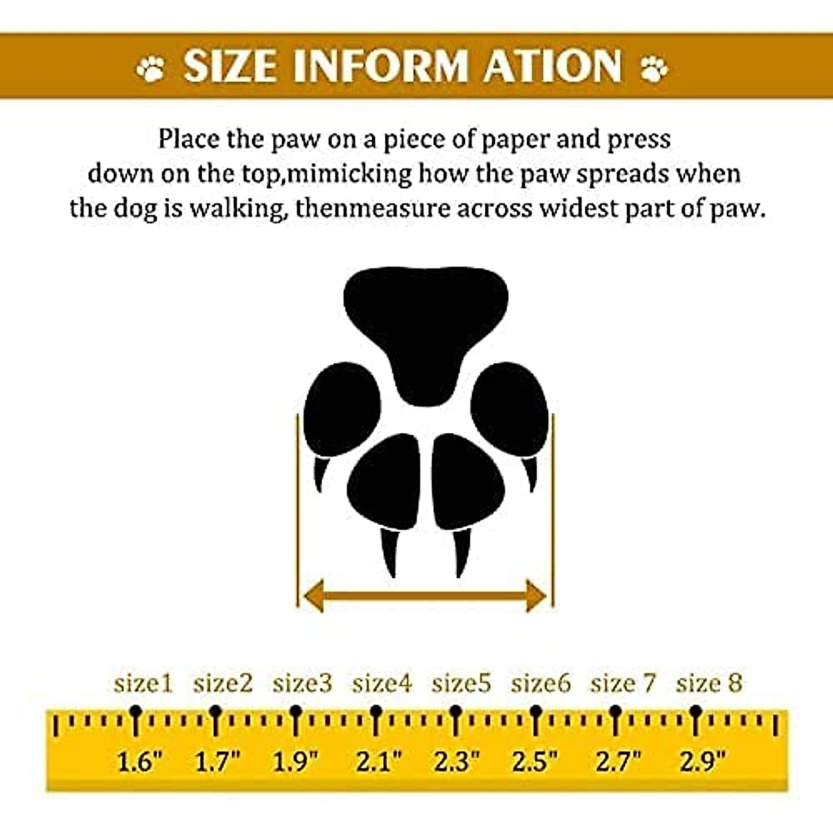 XSY&G Dog Boots,Waterproof Dog Shoes,Dog Booties with Reflective Rugged Anti-Slip Sole and Skid-Proof,Outdoor Dog Shoes for Medium Dogs 4Pcs-Size6