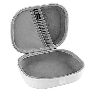 Geekria Shield Headphones Case Compatible with JBL Tour ONE, Tune 750, Live 650 BTNC, Live 500BT, E65BTNC Case, Replacement Hard Shell Travel Carrying Bag with Cable Storage (White)