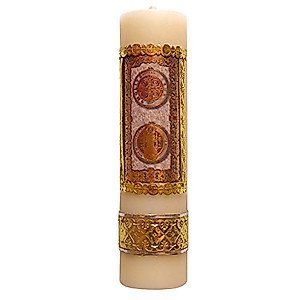 San Benedict Shield Candle Protection Unique Vela de San Benito