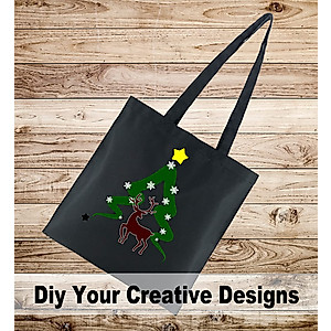 HOLYLUCK Reusable Grocery Bags,Heavy Duty Foldable Shopping Tote Bag (5 T black)