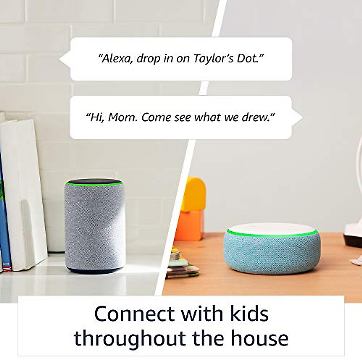 Echo Dot (3rd Gen) Kids Edition, an Echo designed for kids with parental controls - Rainbow