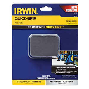 IRWINQUICK-GRIPWide Clamp Replacement Pads for Medium-Duty and Heavy-Duty Clamps, Set of 2, 1964753