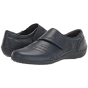 Propét Women's Calliope Loafer Flat, Navy, 12 X-Wide