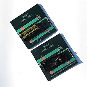 NUZAMAS AAA Rechargeable Battery Solar Panel Charger Charging 2 Batteries 4V 1W