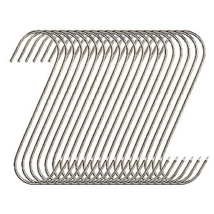 ONLYKXY 4.5 Inch Meat Hook, 20 Pieces Meat Hooks for Butchering Hanging Beef, Stainless Steel S Hooks Utility Hooks for Meat Processing (20)
