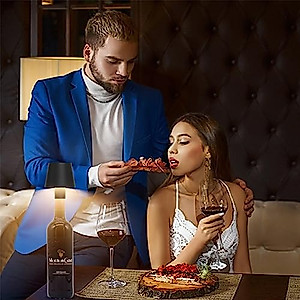 Howskys 2 Pack LED Dimmable Bottle Lamp 3000k+RGB, IP54 Wireless Bottle Lamp for Indoor and Outdoor, 5500 mAh Rechargeable Bottle Lamp for Family, Restaurant & Bar(Black)