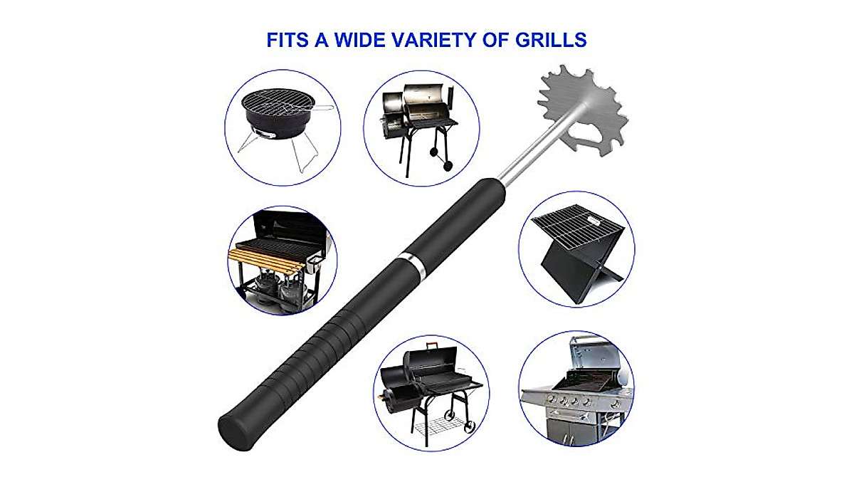 Universal BBQ Grill Scraper - Safe & Effective Hot Grill Cleaner