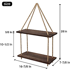 Mkono Wall Hanging Shelf, 3 Tier and 2 Tier