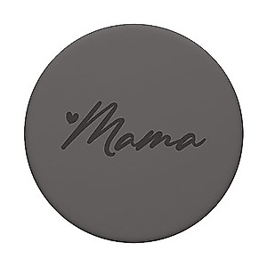 Gray Heart Mama PopSockets Standard PopGrip