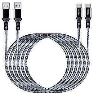 C Charger Cable Fast Charging Long USB C Cord Type C Chargers 10FT 2Pack USB-C for Samsung Galaxy S10/S9/S8/s7/ Note/9/8/Kindle Fire Phone USB A to USBC
