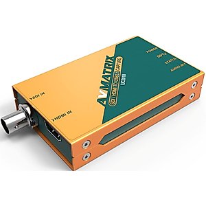AVMATRIX UC2018 HDMI/SDI to USB3.1 Type-C Uncompressed Video Capture; HDMI or SDI in, and USB 3.1 Gen1(USB3.0) Out; Automatic Input Signal Detection, Up to 1080p60