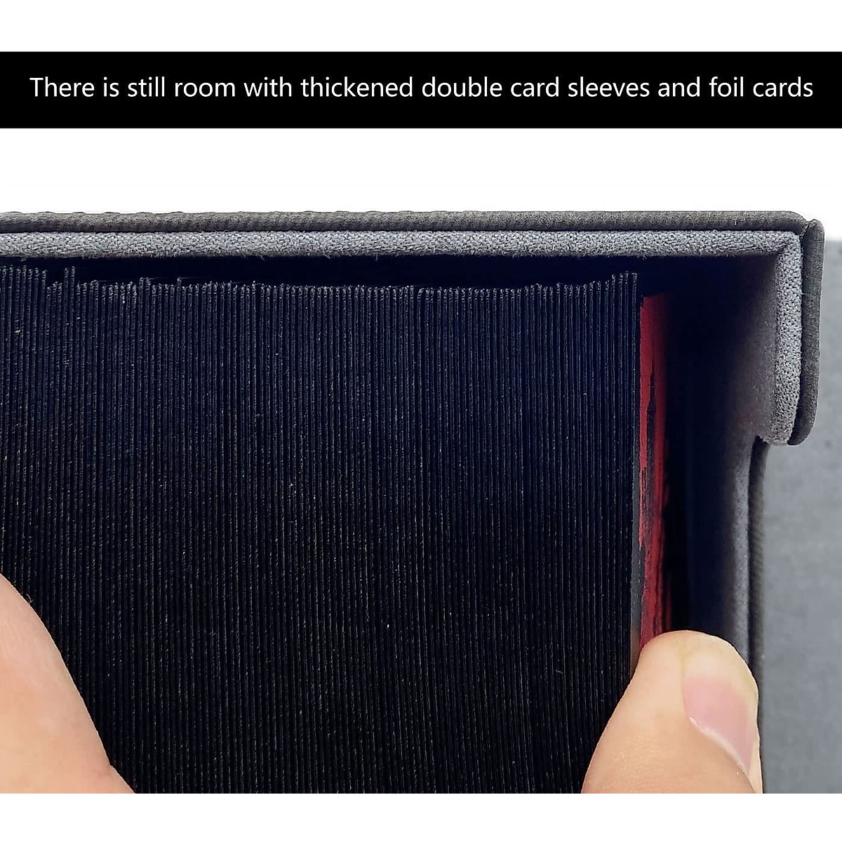 Scimi Commander high-quality leather Deck Box, designed specifically for Magic: The Gathering (MTG) and Trading Card Game (TCG) enthusiasts, hold over 100 sleeved cards (Purple)