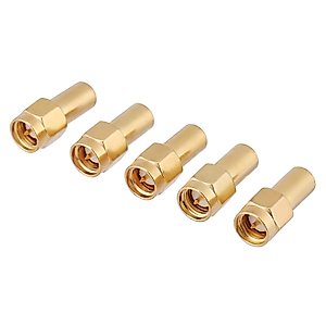 SMA Terminators, 5Pcs SMA Male Connector Coaxial Matched Terminator Termination Load 50 Ohm 2W, SMA Male Coaxial Load 50 Ω, Used for Electrical Components Instruments