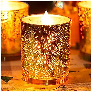 SUNBABY Candles for Home Scented Lavender Eucalyptus:Valentines Day Decor Candles Gifts for Women 100% Nature Soy Wax Scented Candles Vanilla Aromatherapy Fall ,Gold Jar Candle Up to 30 Hour Burn