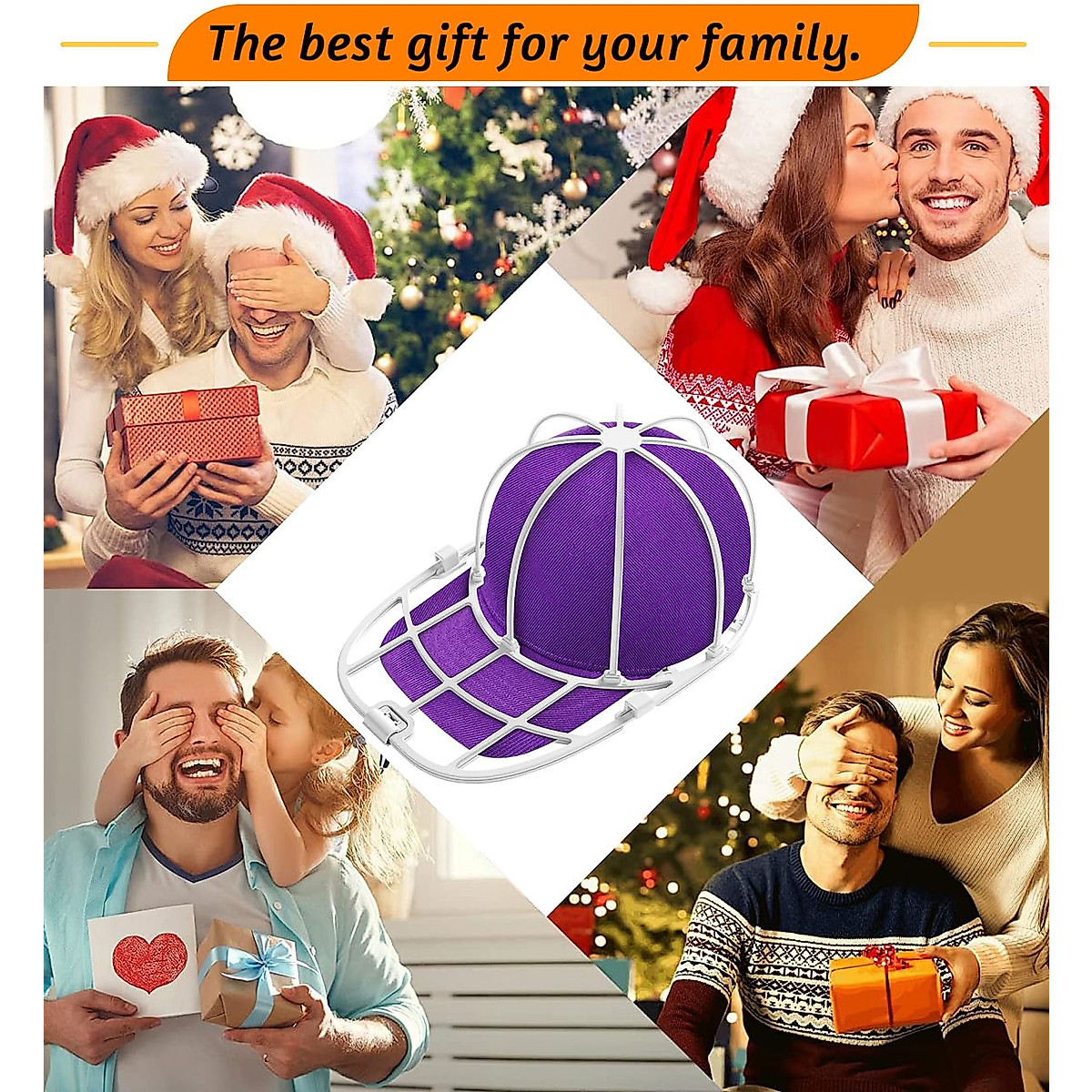 Hat Washers Cap Washers for Washing Machine, Hat Cleaning Shaper Protector Fit for Adult and Kid's Baseball Caps, White