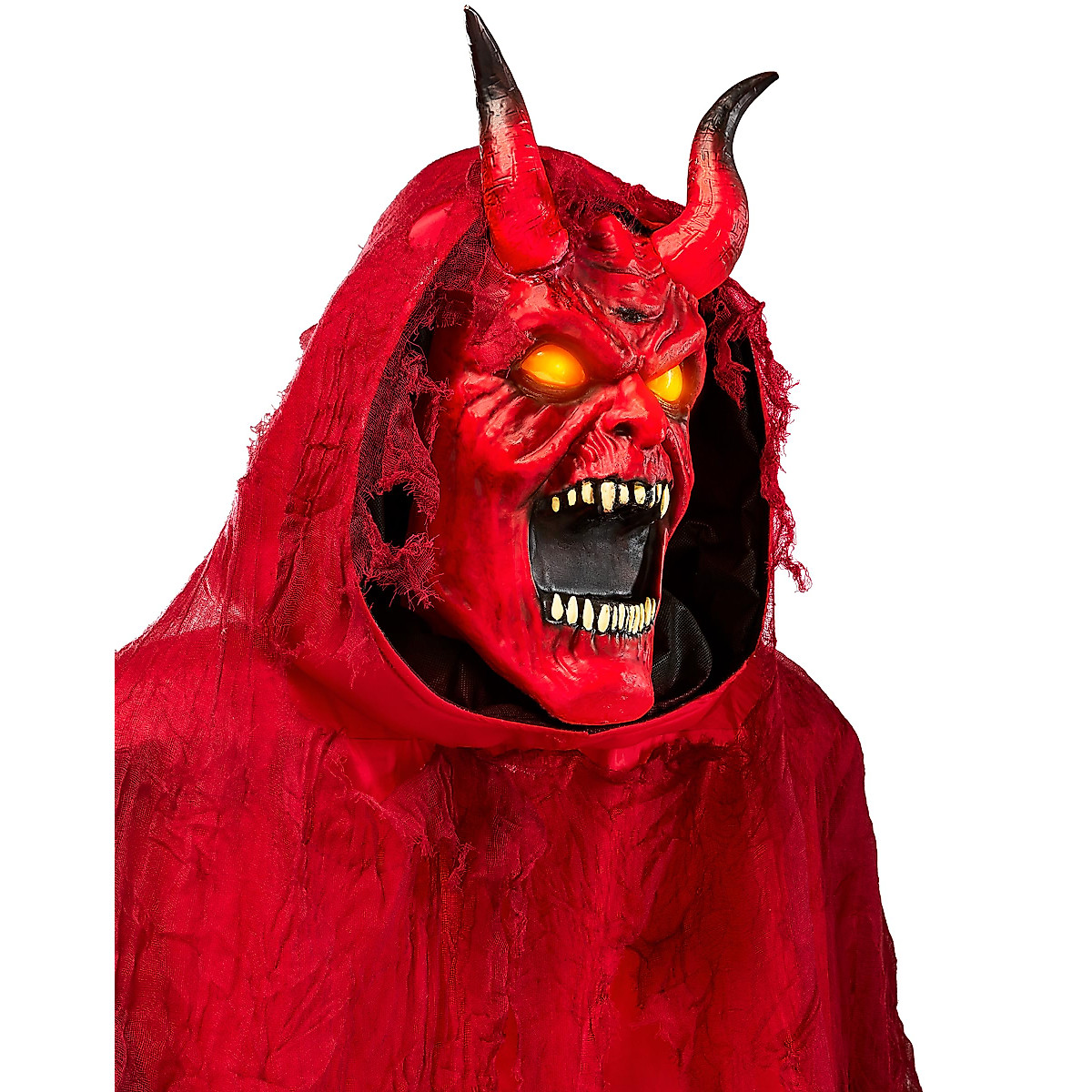 Spirit Halloween 4.9 Ft Hell Spawn Animatronic | Animated Decoration | Body Extends | Light Up LED Eyes | Speaks Phrases