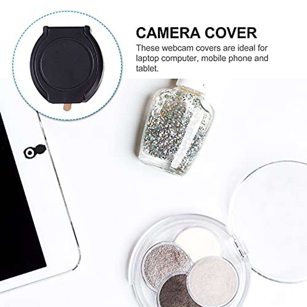 OSALADI Computer Camera Computer Camera PC Stickers 5pcs Camera Cover Ultra Thin Lens Webcam Cover Web Laptop Camera Cover Computer Camera Computer Stickers Computer Stickers