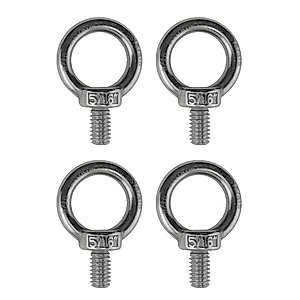 US STAINLESS 4 Pieces Stainless Steel 316 5/16" Lifting Eye Bolt 5/16" UNC Marine Grade Pitch of 18