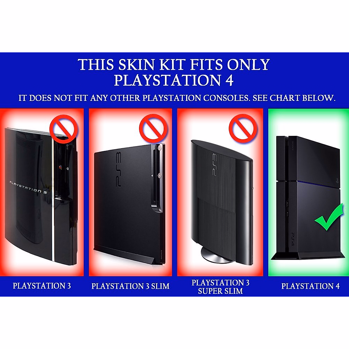 Carbon Fiber - Vinyl Decal Mod Skin Kit by System Skins - Compatible with Sony PlayStation 4 (PS4)