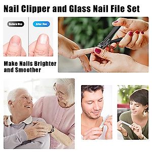 Nail Clippers for Thick Nails, Professional Nail Clippers for Men, Women and Seniors, Ultra Sharp Nail Clipper for Toenails Anti Slip Nail Clipper Set Long Handle Stainless Steel Large Nail Clippers