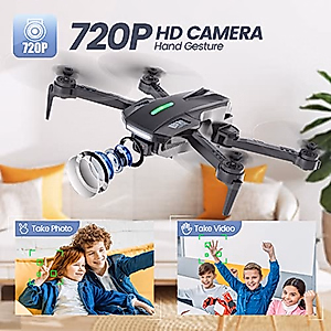 DEERC D70 Mini Drone with Camera,720P HD FPV Foldable Drones,2 Batteries,One Key Start,Headless Mode,Altitude Hold,360 Flip,Drone for Kids,Toys Gifts for Kids