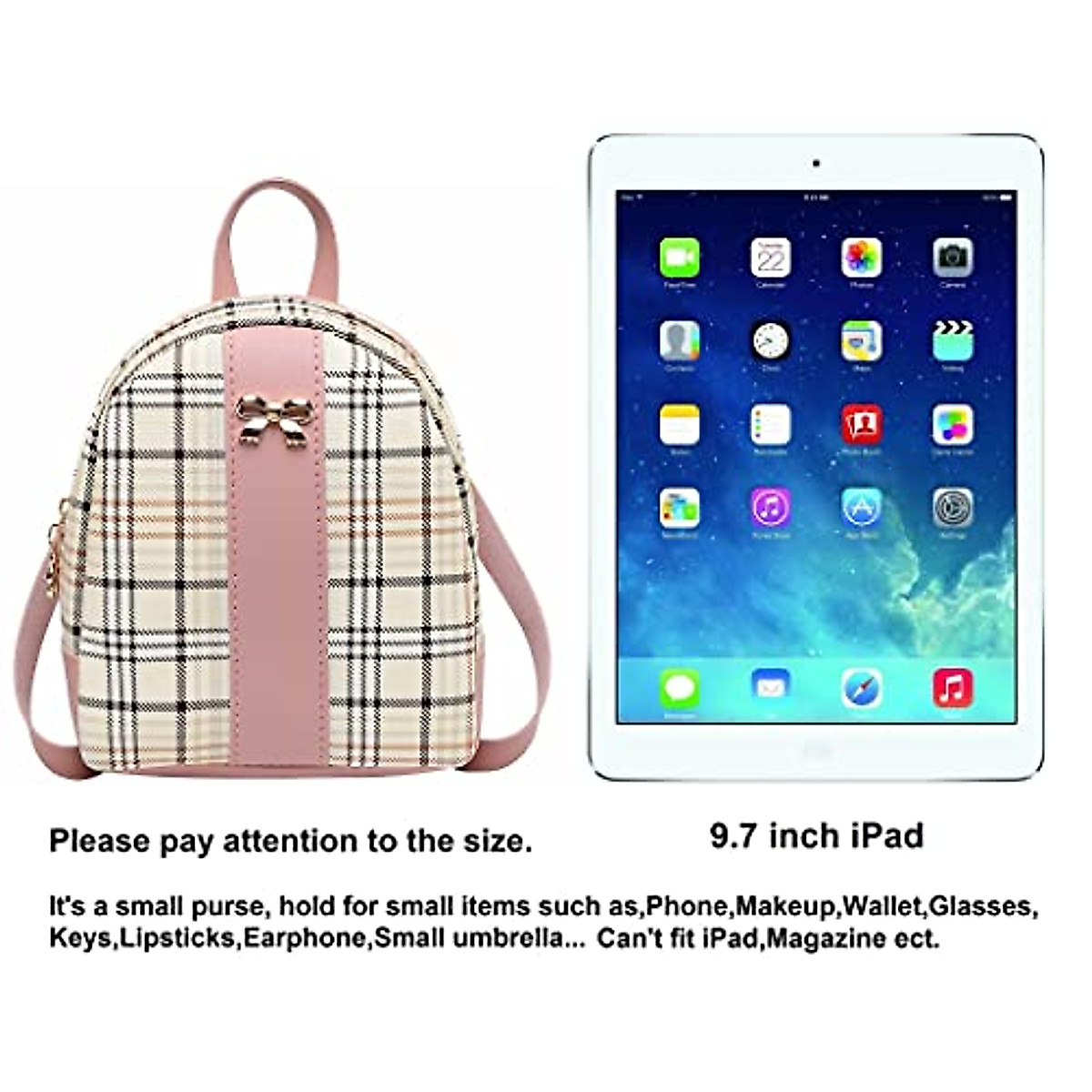 Women Small Cell Phone Purse Backpack Crossbody Bag Girls Trendy Smartphone Wallet Lightweight Pouch Bag Sweden simple style normcore Ultralight Travel Cute Waterproof Mini Shoulder Bag (Pink2)