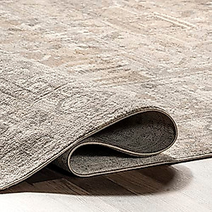 nuLOOM Harriet Vintage Medallion Fringe Accent Rug, 2' x 3', Silver