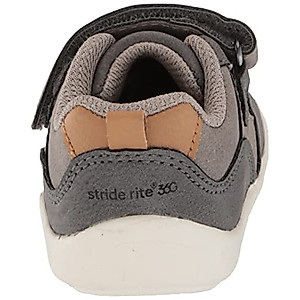 Stride Rite 360 Boys Nick Sneaker, Grey, 5 Toddler