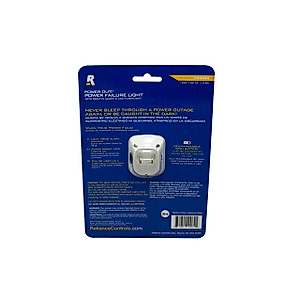 Reliance Controls THP207 Plug-In Power Failure Alarm with LED Flashlight,White