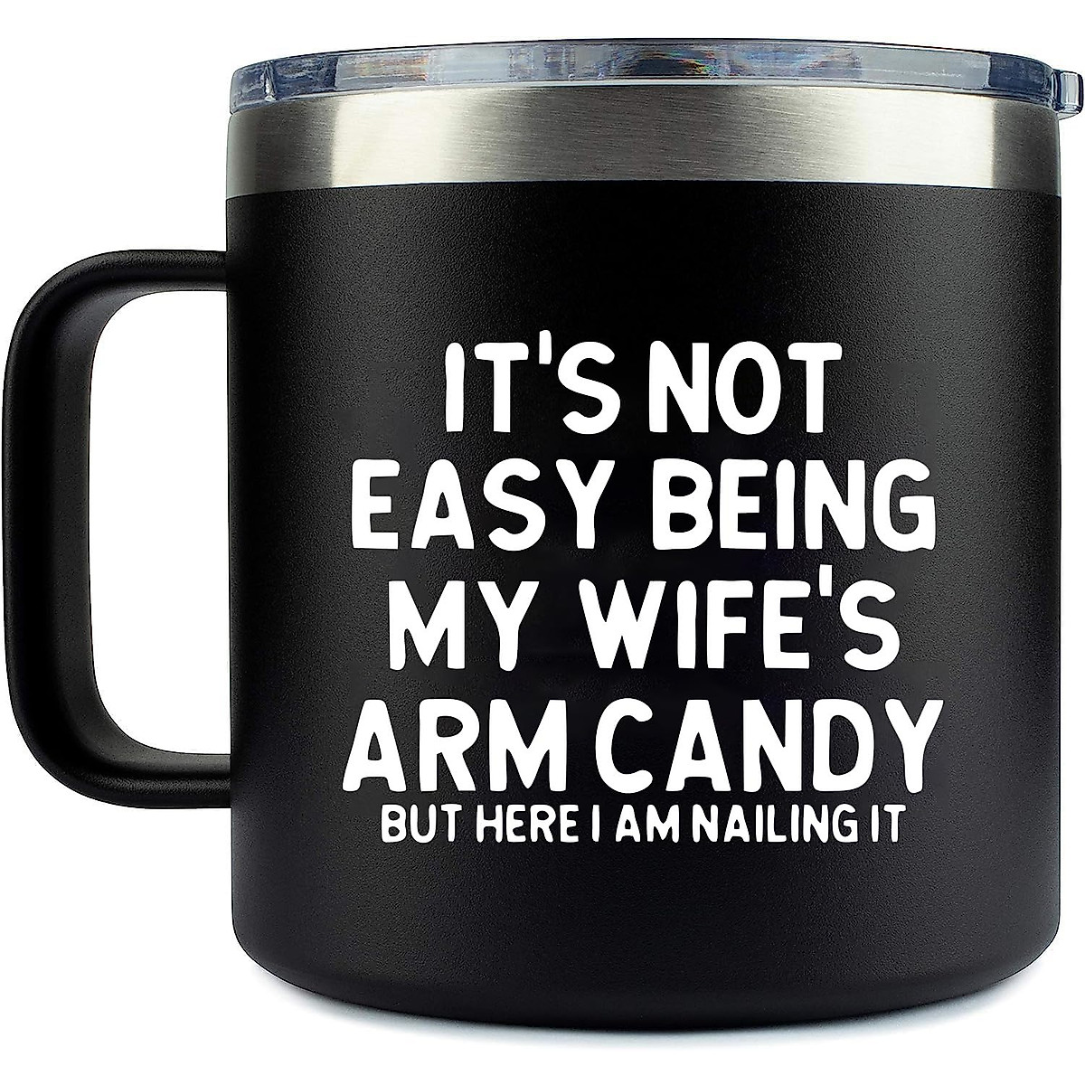 Angie's Box 14Oz Funny Husband Mug (black1) Funny Husband Mug Black1 Husband Gifts from Wife - Gifts for Husband Unique - Husband Birthday Gift Funny - Best Hubby Gifts