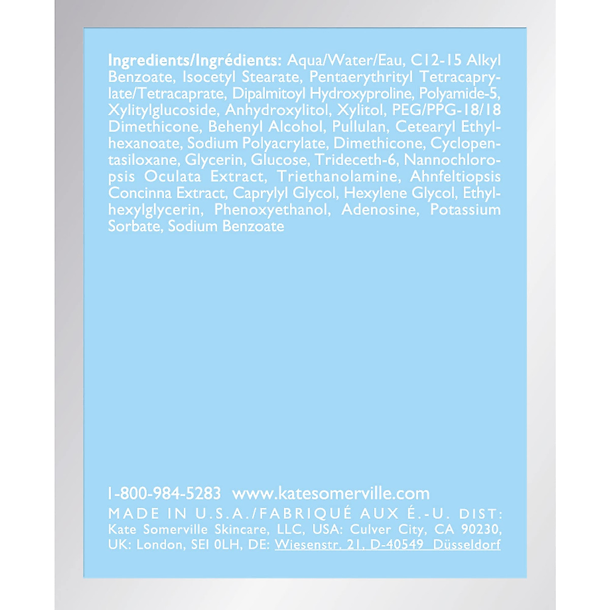 Kate Somerville Oil Free Moisturizer - Clinically Formulated for Oily Skin – Lightweight, Hydrating Daily Oil Control Face Cream, 1.7 Fl Oz