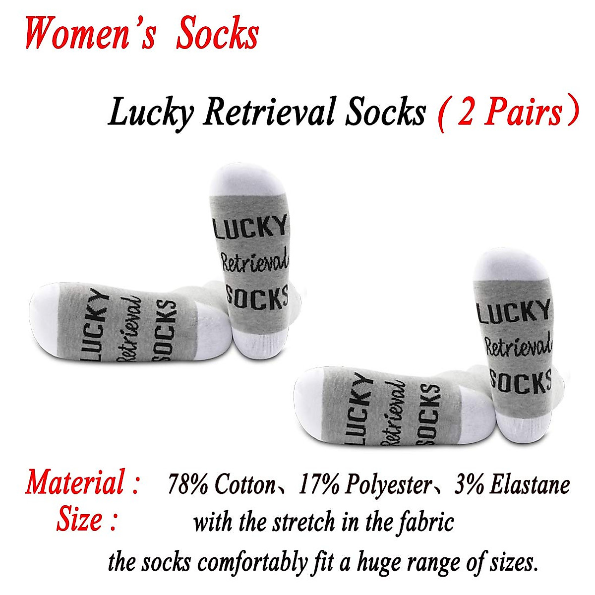 JXGZSO 2 Pairs IVF Socks Lucky Transfer Socks Lucky Retrieval Socks Fertility Socks IVF Transfer Day Gift (Lucky Retrieval Socks)